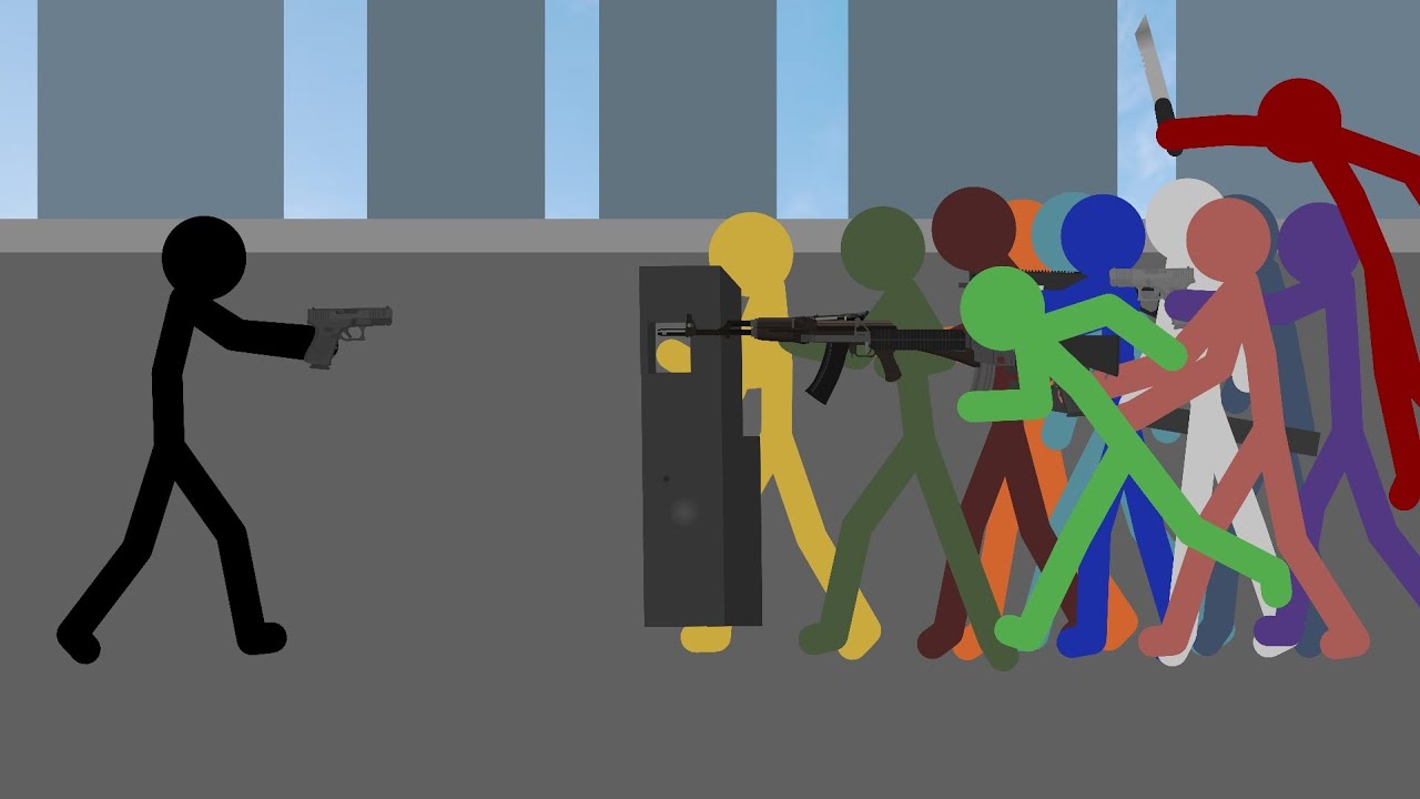 Gun Fight! | Stick Nodes Animation - YouTube