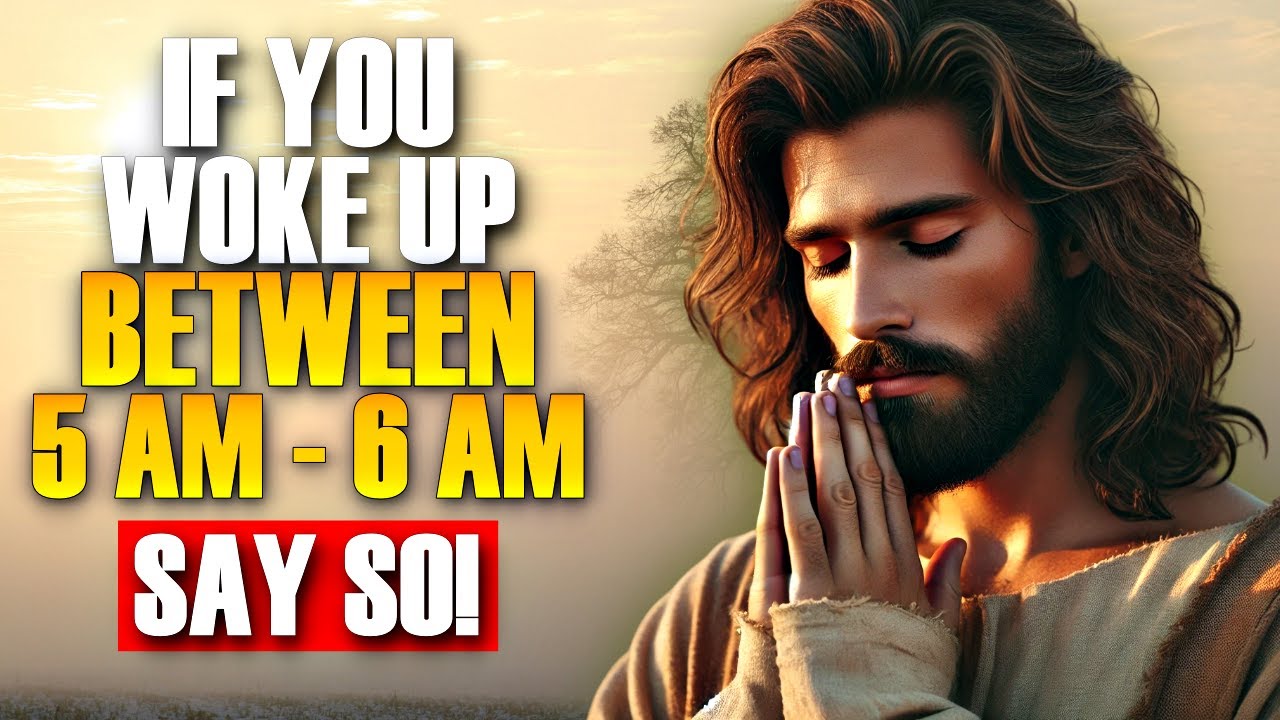 Be guided by this powerful prayer when you wake up between 3AM - 5 AM l ...