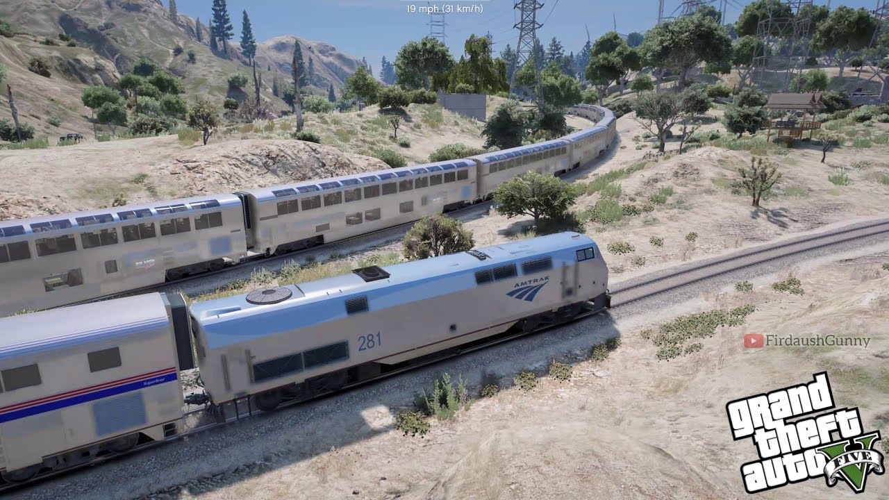 Amtrak 281 Superliner Luxurious Train - Grand Theft Auto V - YouTube