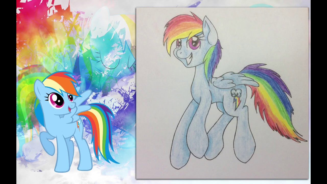SpeedPaint - Rainbow Dash - YouTube