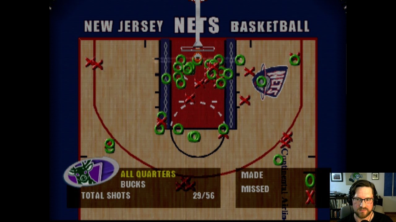 Let's Play NBA Live 2001: Game 18 - Bucks (14-3) at Nets (9-9) - YouTube