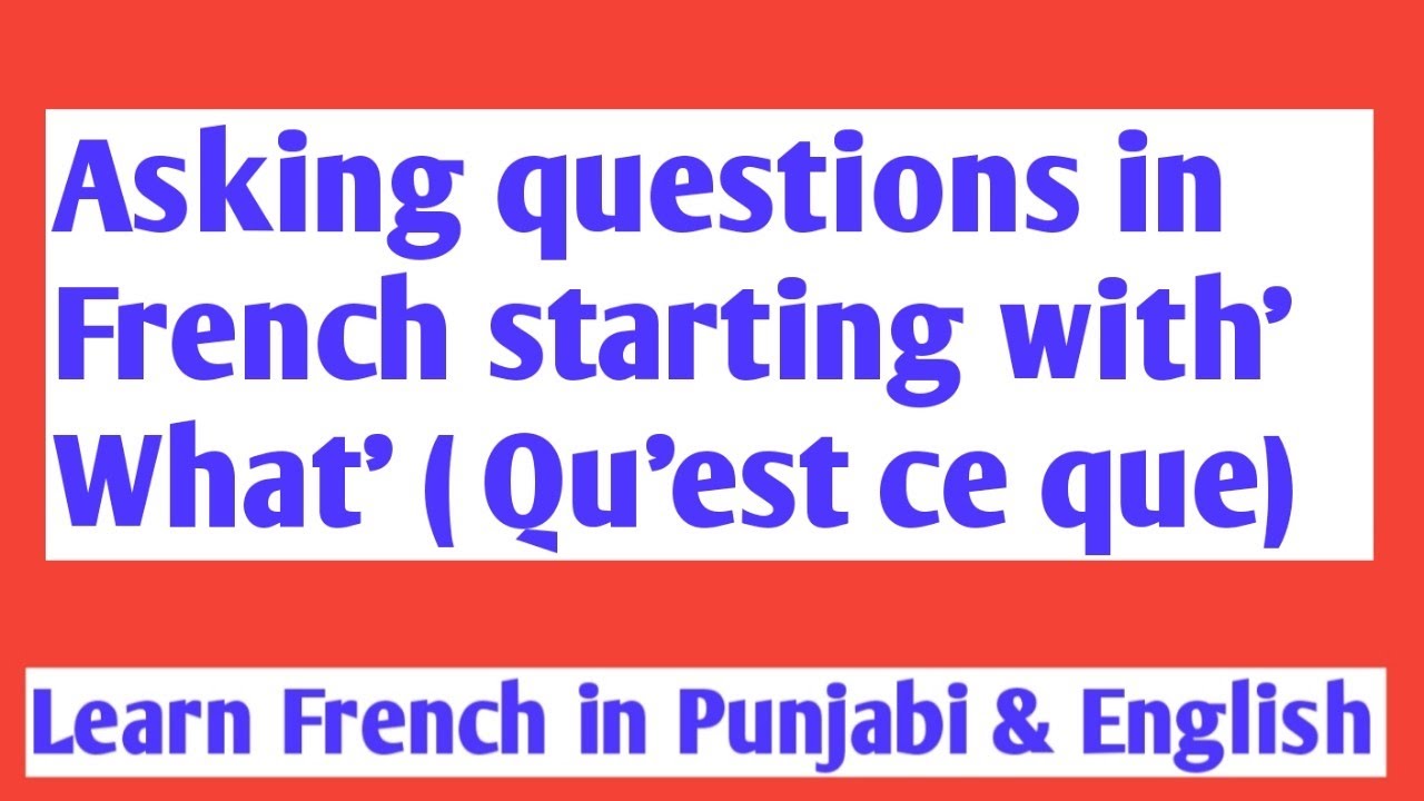 Basic Phrases in French Level A1-A2|| French Learning Platform - YouTube