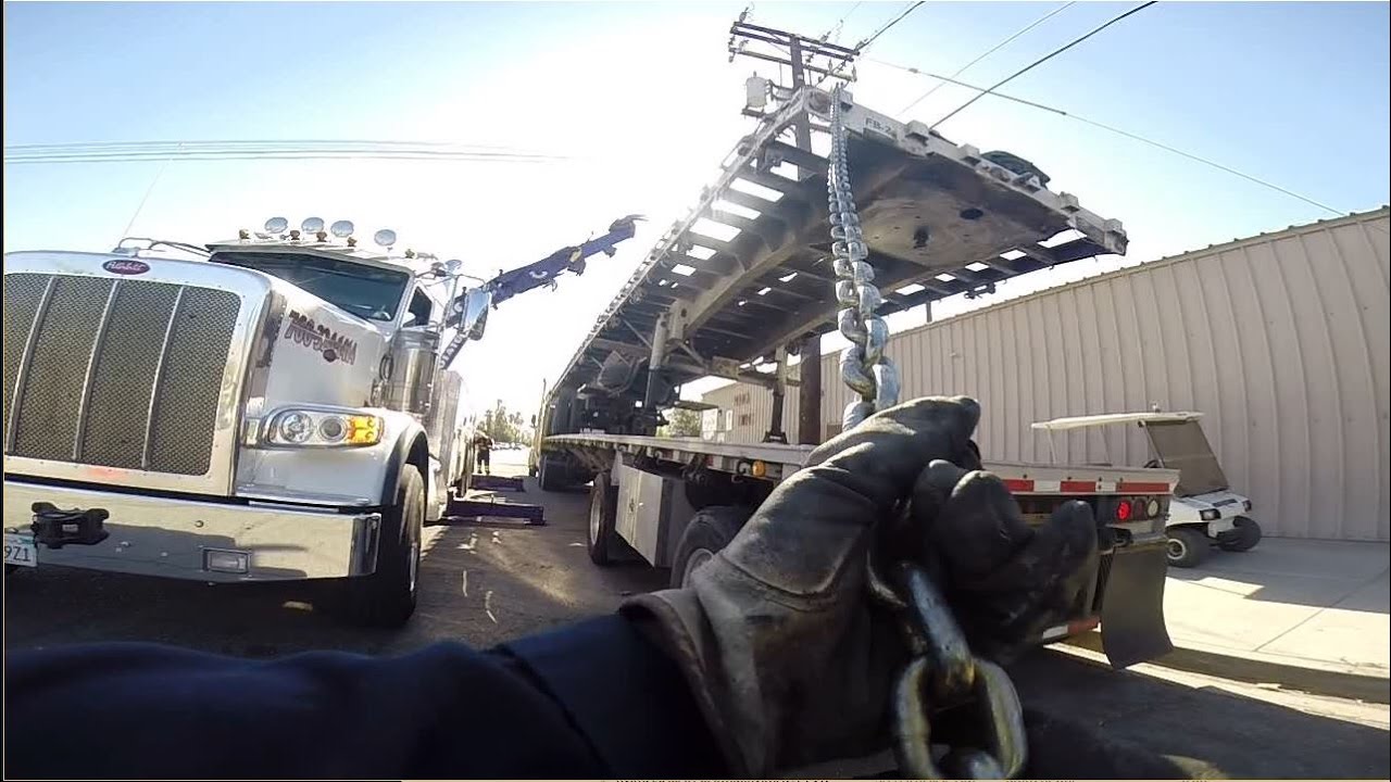Using the Rotator to Load a Trailer on a Trailer - YouTube