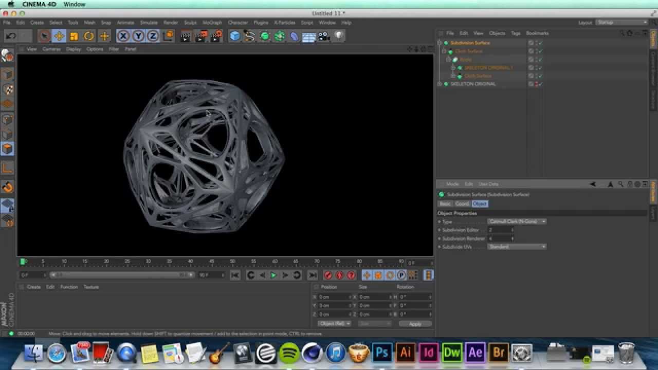 The Sexy Wireframe C4D TUTORIAL by The Gianni Graphix Experience - YouTube
