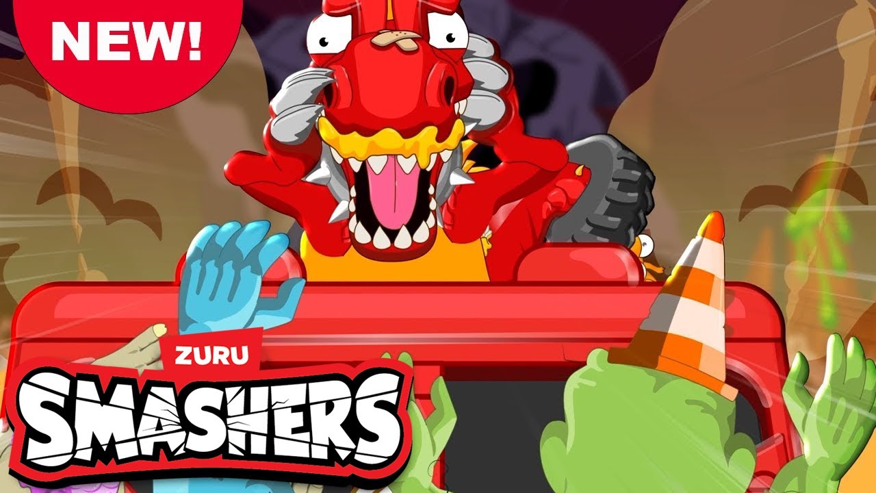 NEW! SMASHERS! Dangerous Detour | Monster Trucks Series - Episode 4 ...