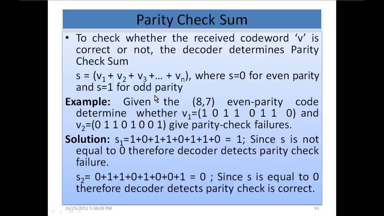 Information Coding Theory Part 8 - Single parity check code, Parity check sum, Product code ...