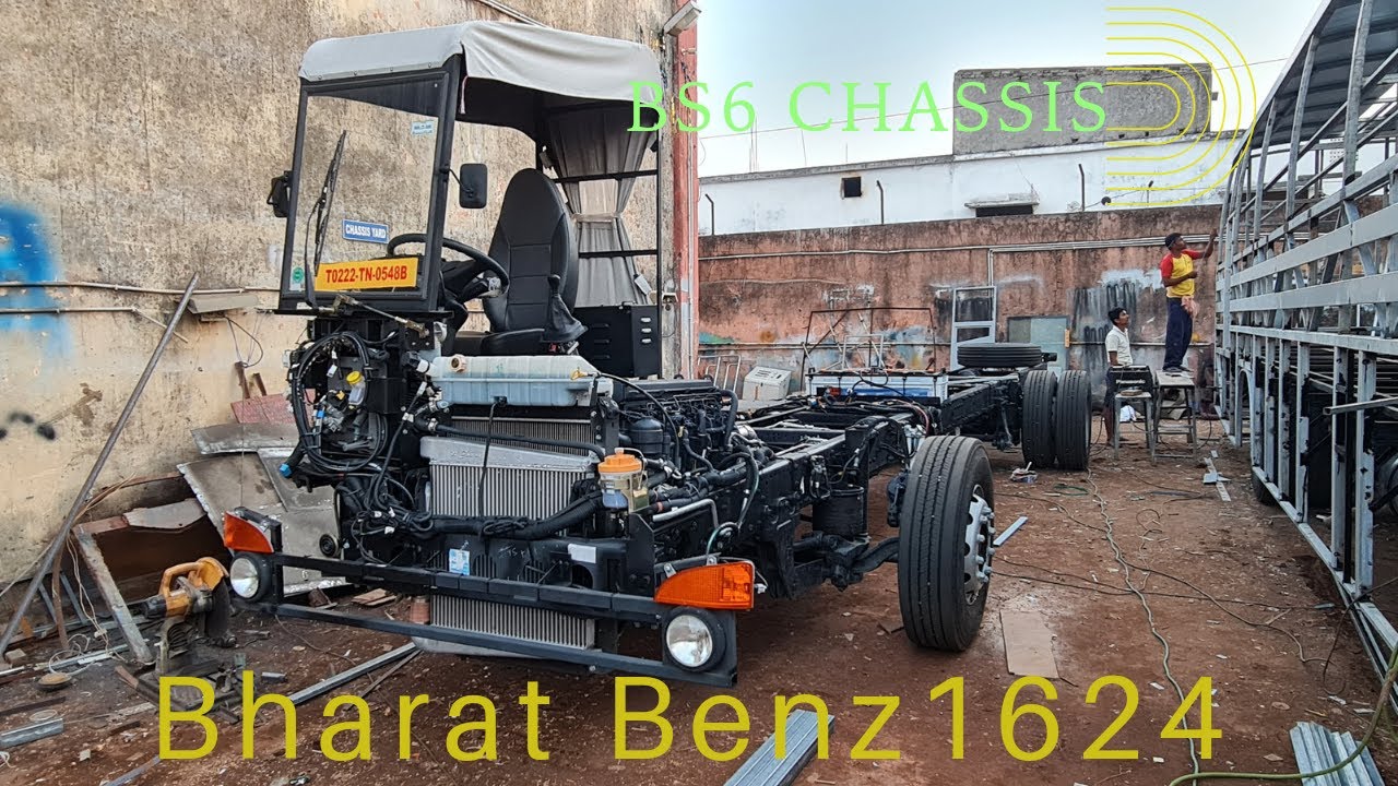 BUS CHASSIS|BHARAT BENZ 1624 MODEL|COMPARISION WITH ASHOK LEYLAND 2012 ...