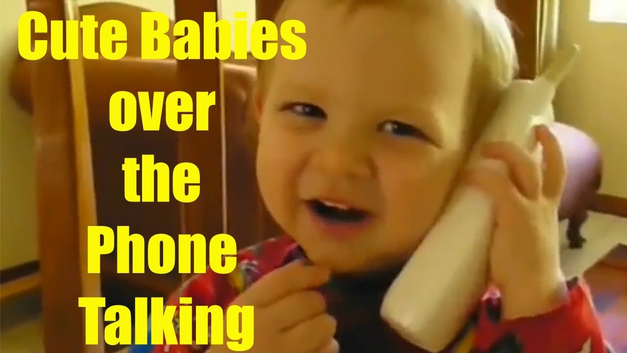 Baby Talk on Phone with Dad | Baby Phone Call - YouTube