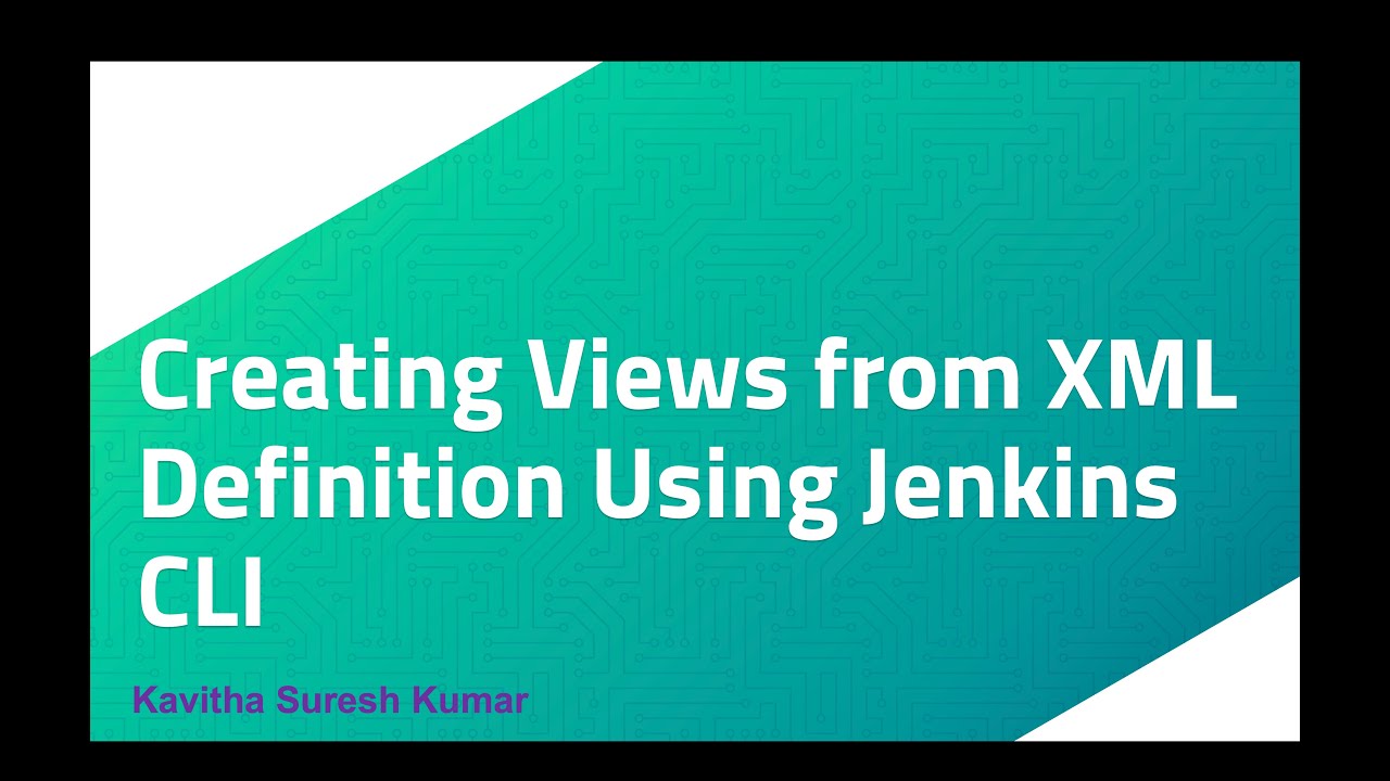 Creating Views from XML Definition Using Jenkins CLI - YouTube