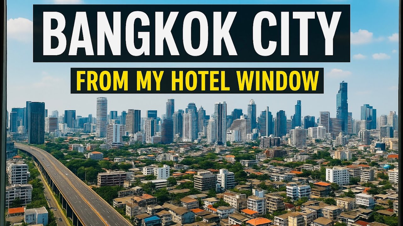 Bangkok City View from hotel window 🏙️ | From Sunrise to Sunset ☀️🌆 # ...