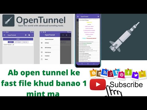 how. to create open tunnel file - YouTube