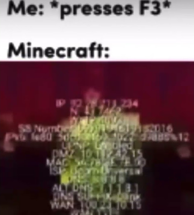 press f3 in minecraft - YouTube