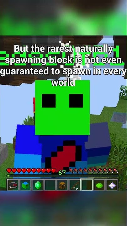 What's the Rarest Naturally Spawning Block In Minecraft? #Minecraft # ...