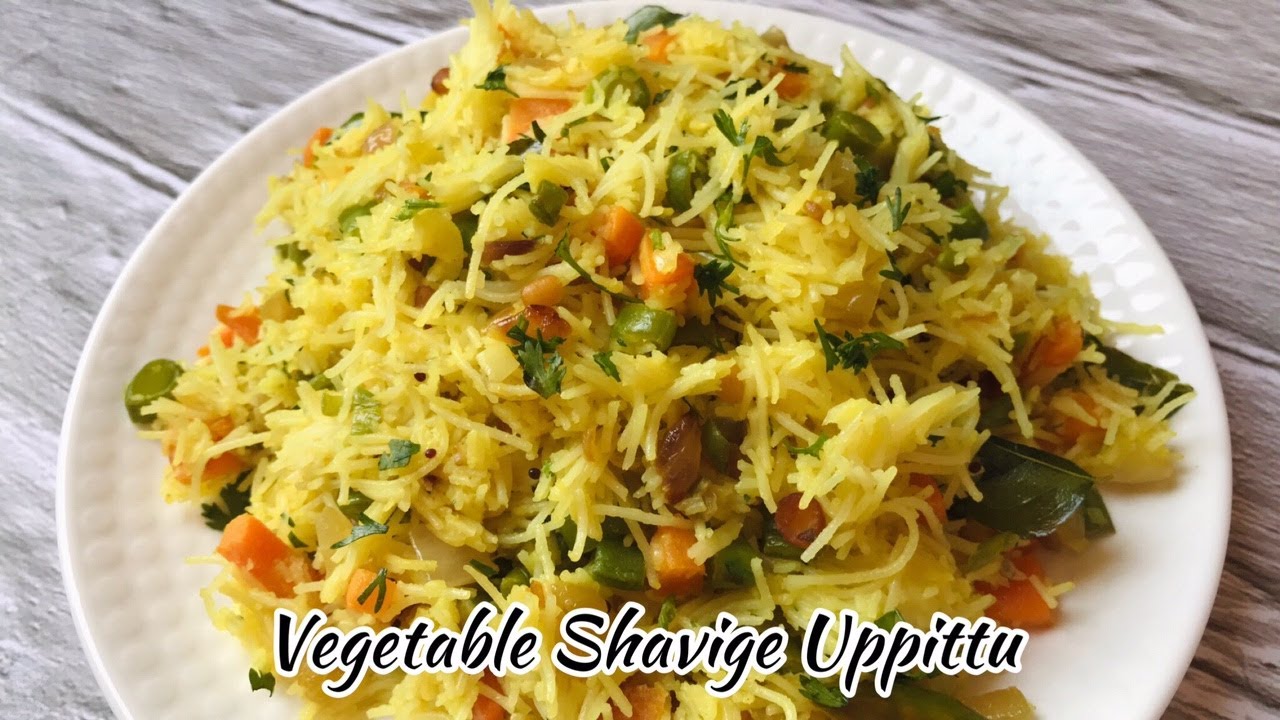 Vegetable Shavige Uppittu Recipe | Vermicelli Upma | Coo-kri Kitchen ...