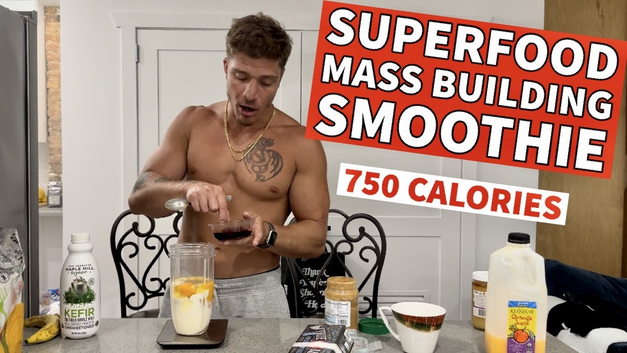 SUPERFOOD MUSCLE BUILDING SMOOTHIE | The HEALTHIEST Smoothie To Pack On ...