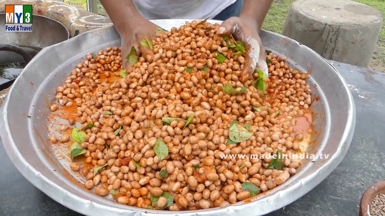 How to Prepare Spicy Masala Peanuts Recipe | Palli Pakoda | Masala ...