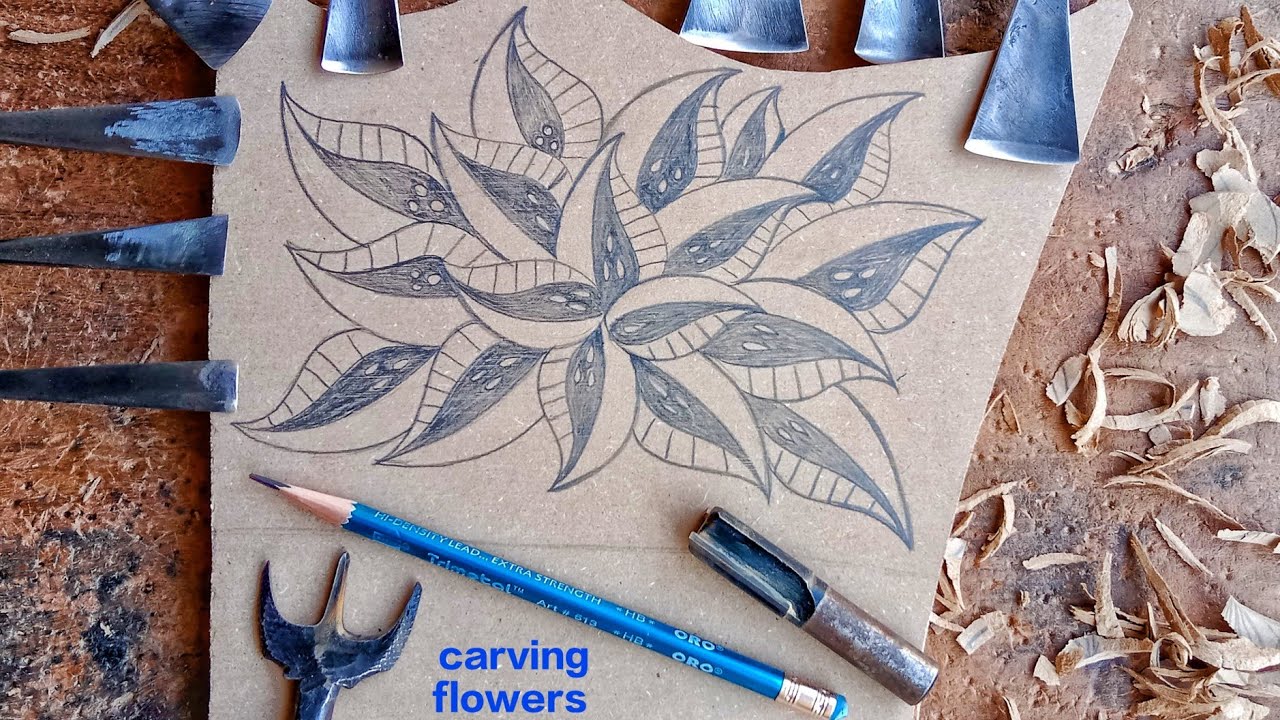 easy wood carving art simple wood carving ideas for beginner - YouTube