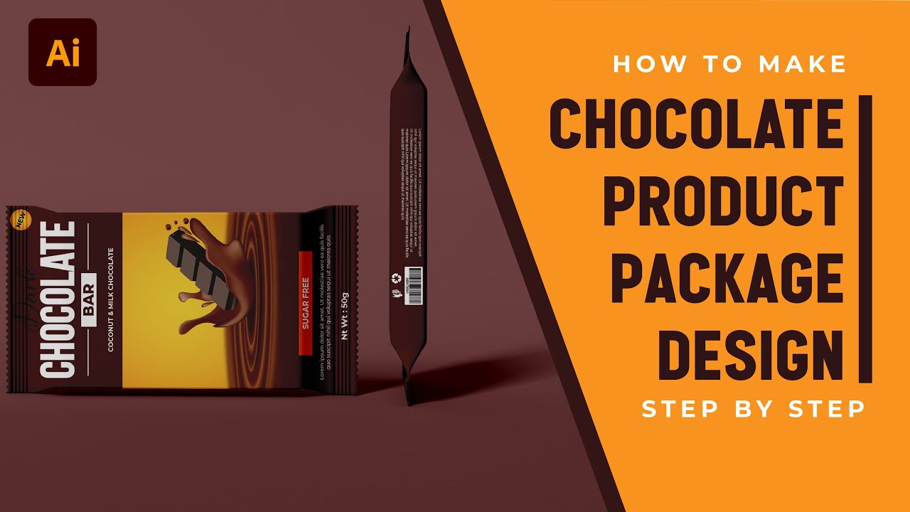 How To Design A Chocolate Package Design In Adobe Illustrator - YouTube