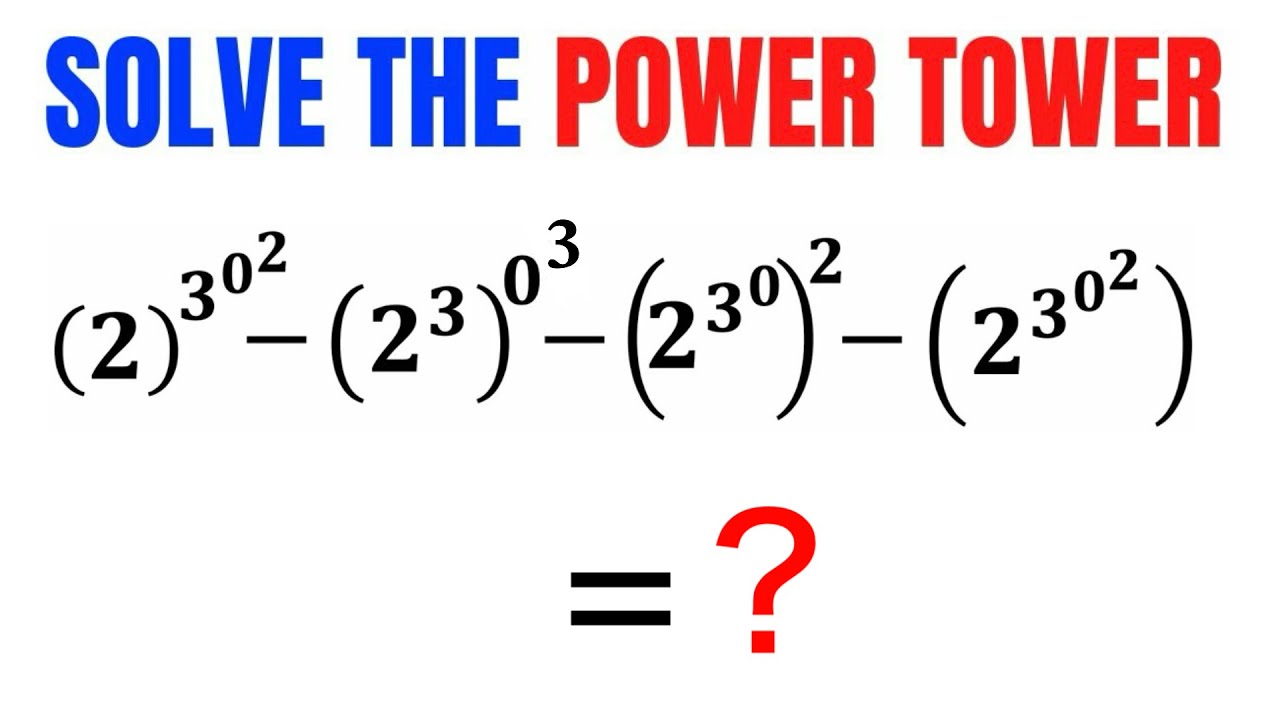 Can you Add these Numbers with Nested Exponents ? l Fun Algebra Problem - YouTube