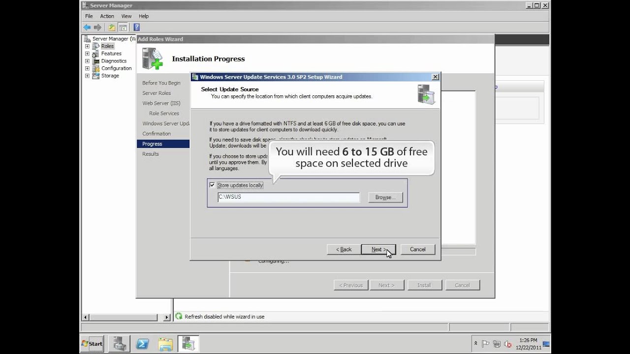 How to install WSUS on Windows Server - YouTube