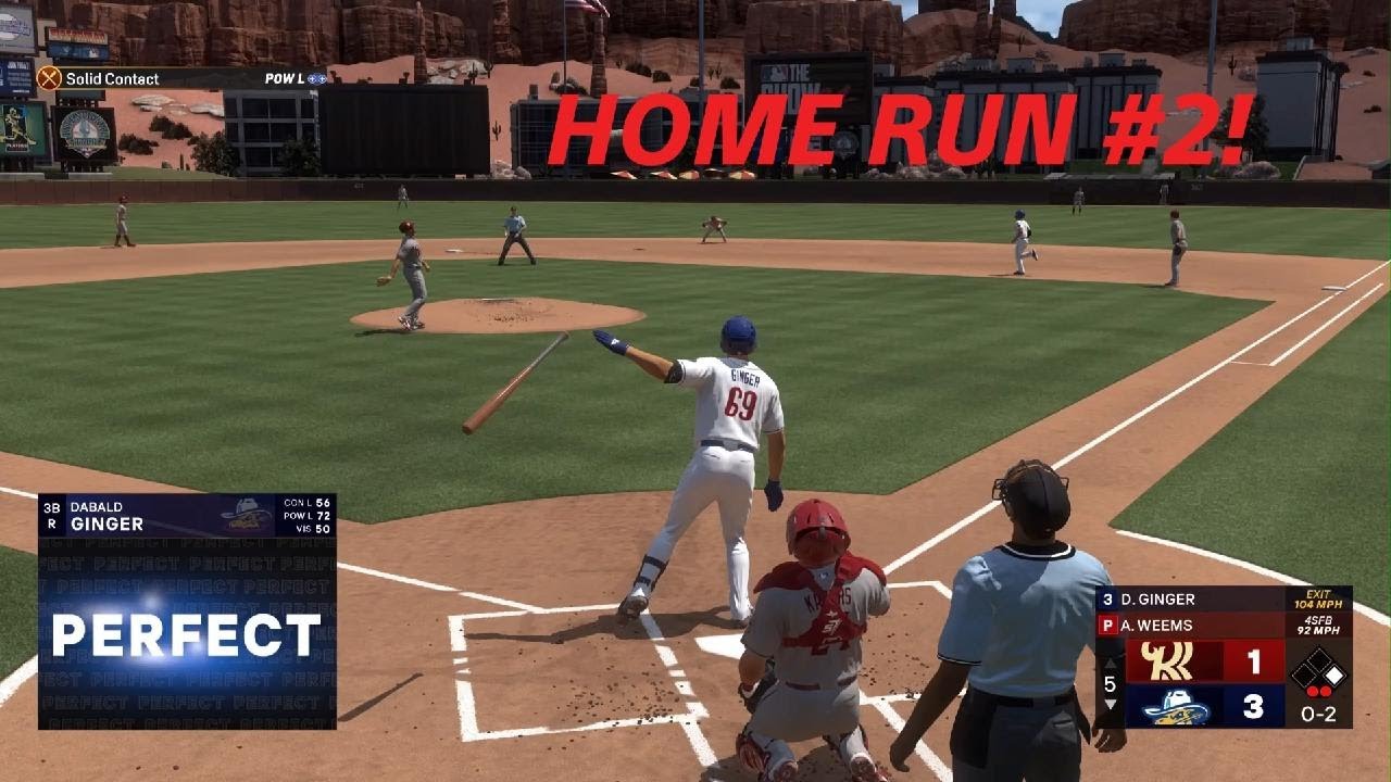 I Finally Hit Home Run Number 2! MLB The Show 24 RTTS #8 - YouTube