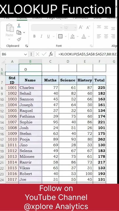 XLOOKUP Function in Excel #youtube #shorts #xlookup #excel #datascience ...