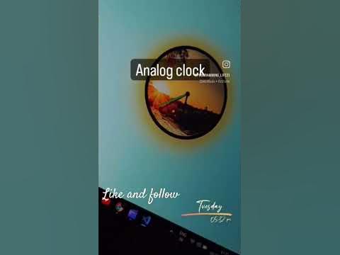 Analog clock using html,css,javascript #html #html5 #css #javascript - YouTube