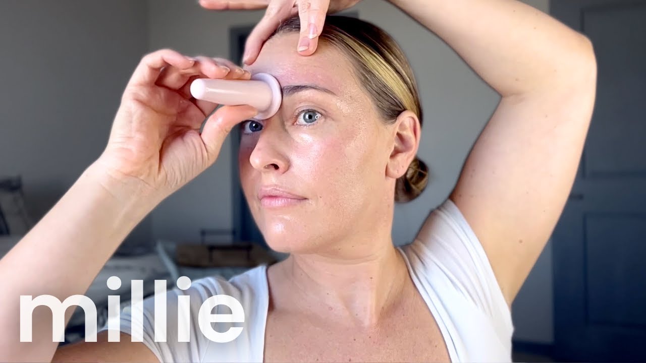 Forehead Wrinkles & Frown Lines - Facial Cupping Follow Along Tutorial - YouTube