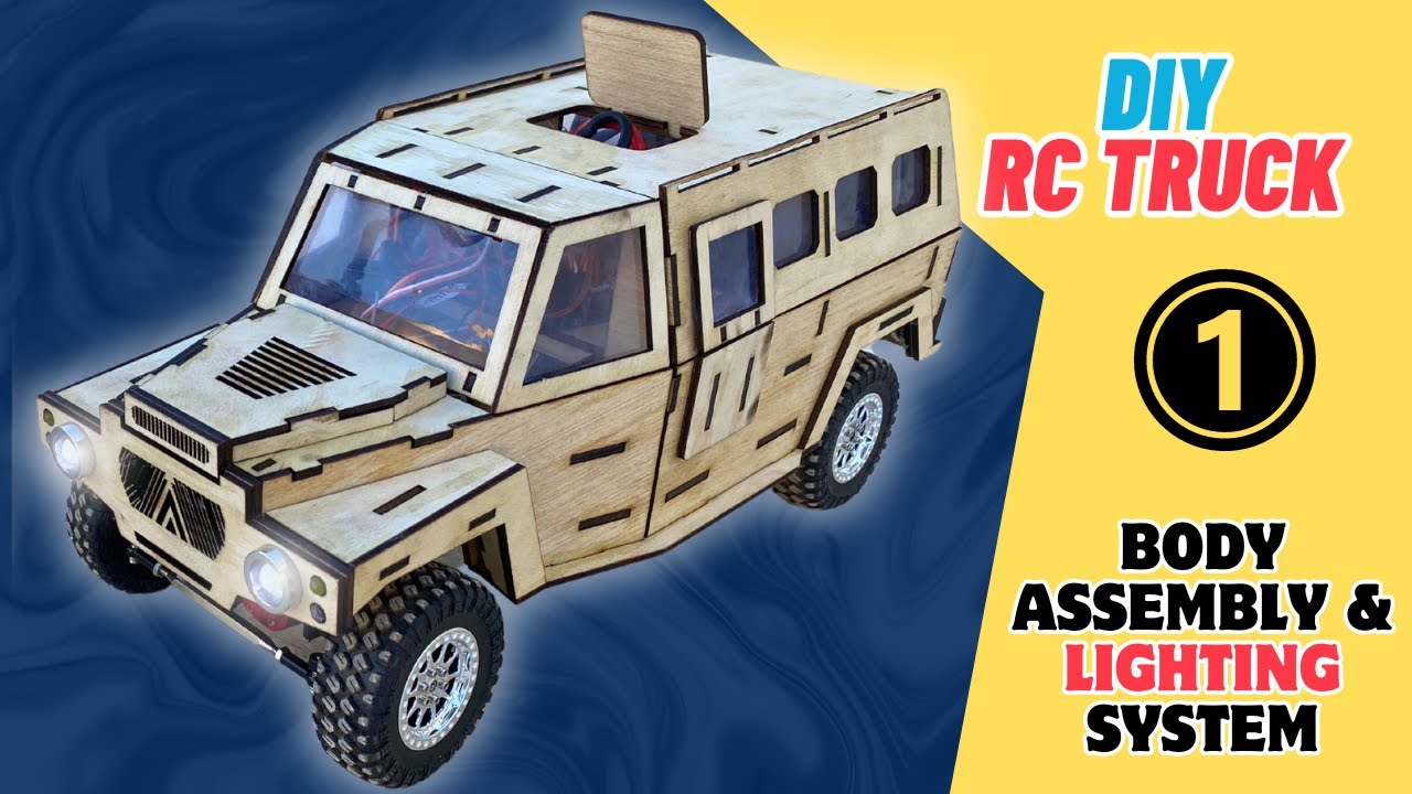 Amazing DIY 1/12 Military Scale RC Car: Plywood Body Assembly ...