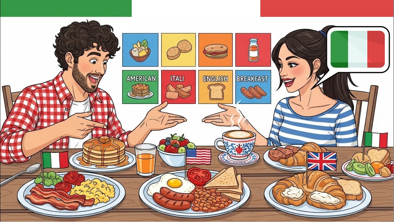Impara l’Italiano: Cosa mangiano gli italiani a colazione ? 🍞 Pratica l ...