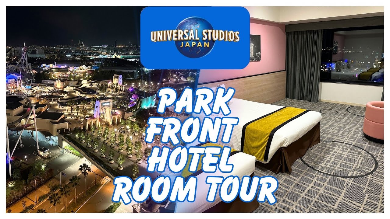 Park Front Hotel Theme Park View Room at Universal Studios Japan - YouTube