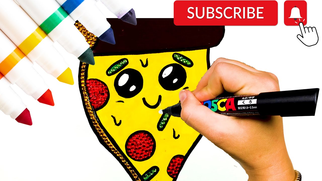 How to Draw a Pizza from Scratch: A Complete Drawing Tutorial - YouTube