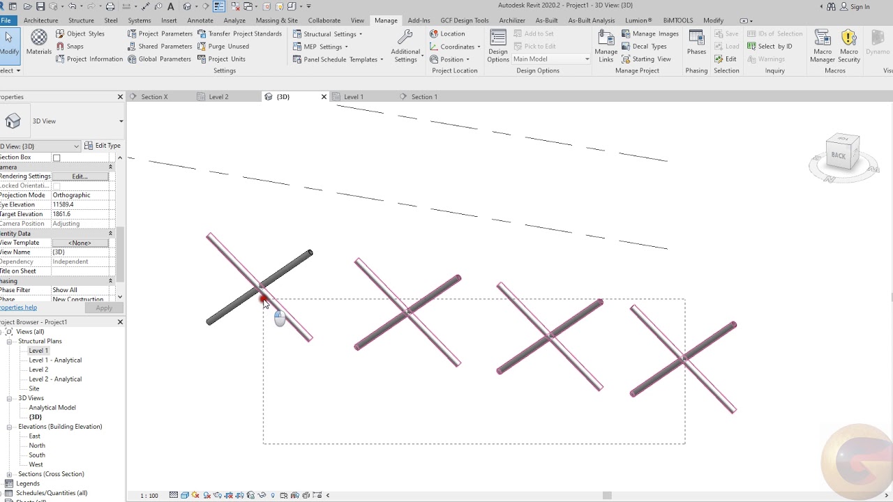 Converting Revit Structural Framing to Structural Framing Bracing - YouTube