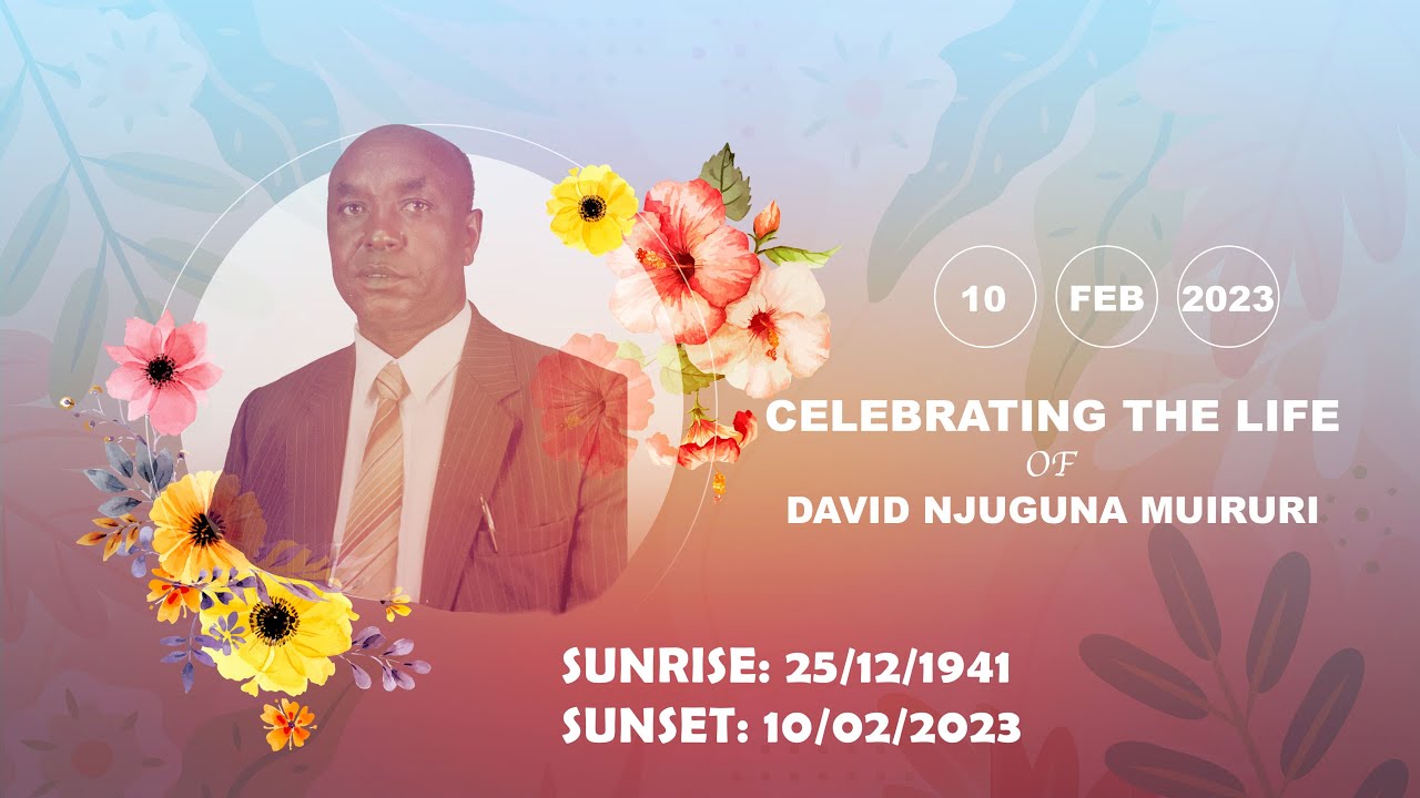 DAVID NJUGUNA MUIRURI SENDOFF - YouTube