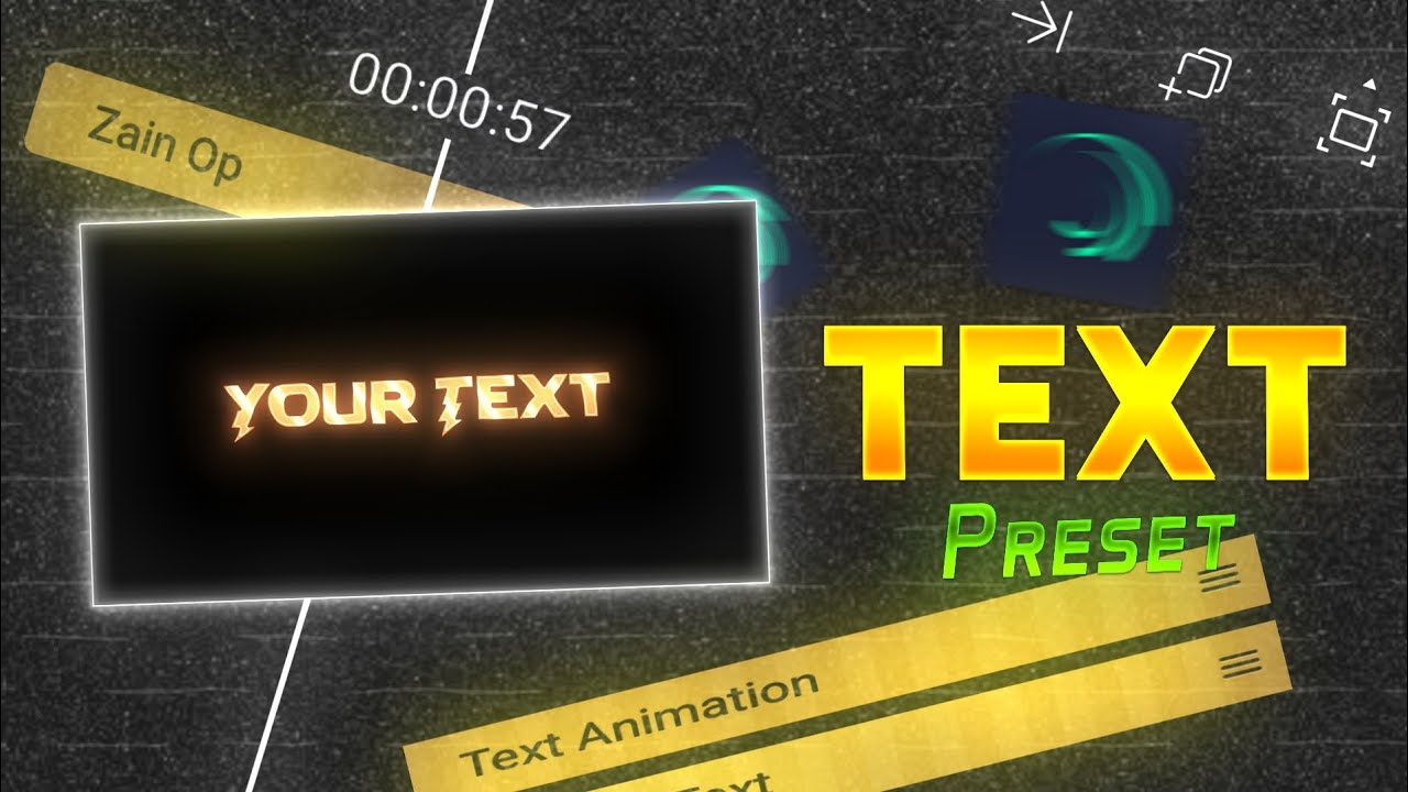 Top 05 Ae Inspired Text Presets Alight Motion | Text Animation Alight Motion | Text Effect Xml ...