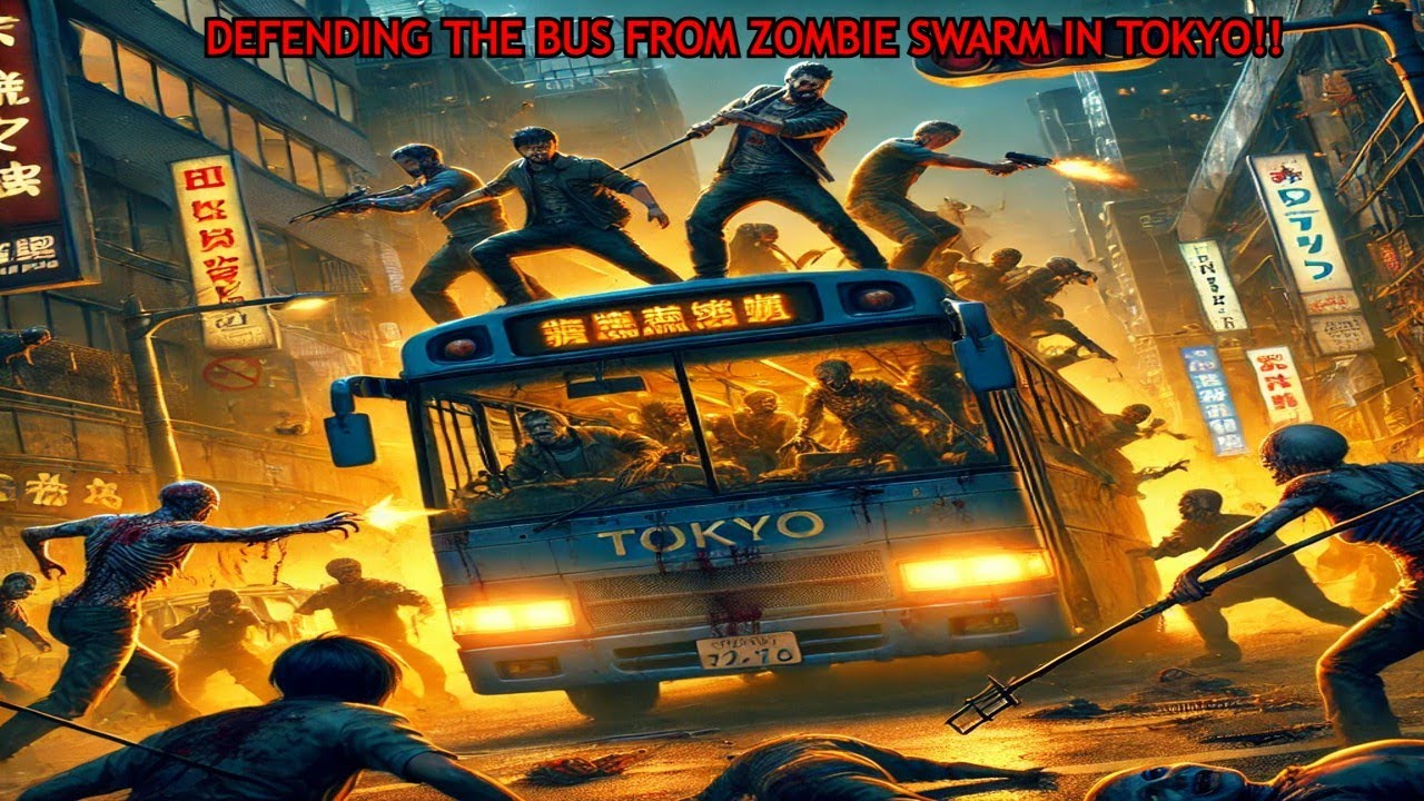 🚨 DEFENDING THE BUS FROM ZOMBIES IN TOKYO! 🚌💀 WE BARELY MADE IT! 🚨Ep ...