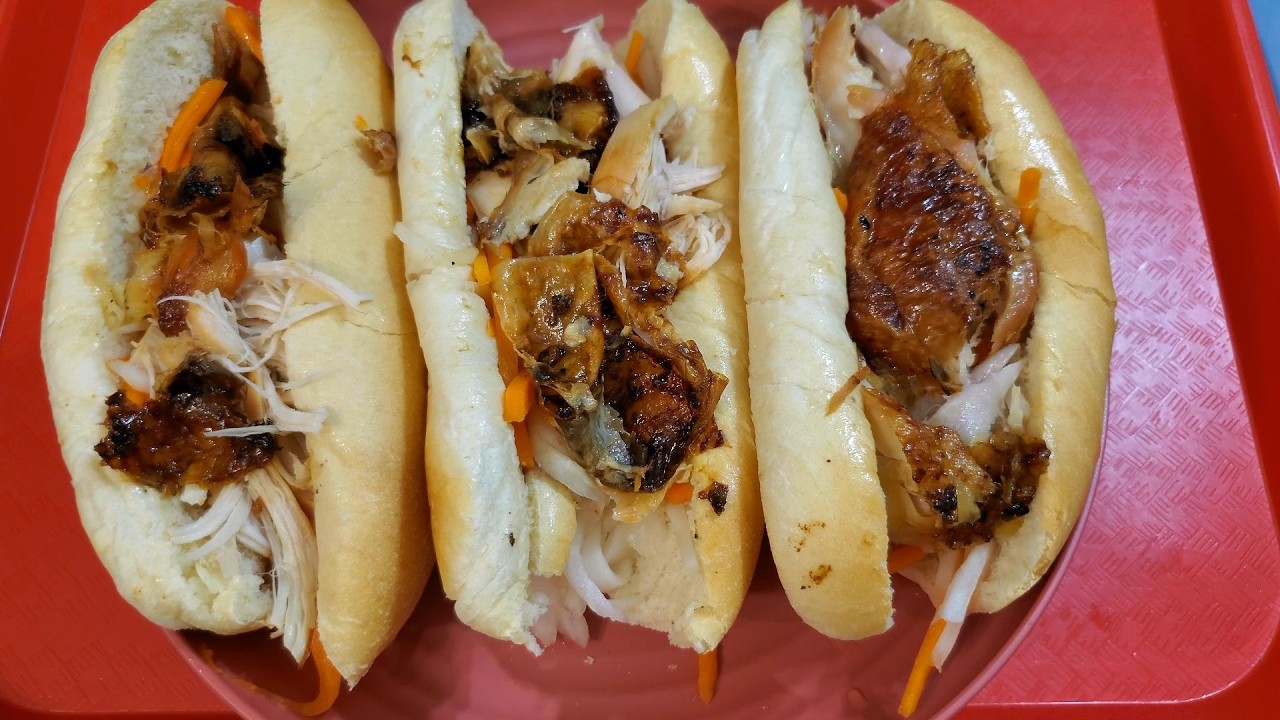 Sandwich with Roast Chicken & Pickled Carrots Daikon - YouTube