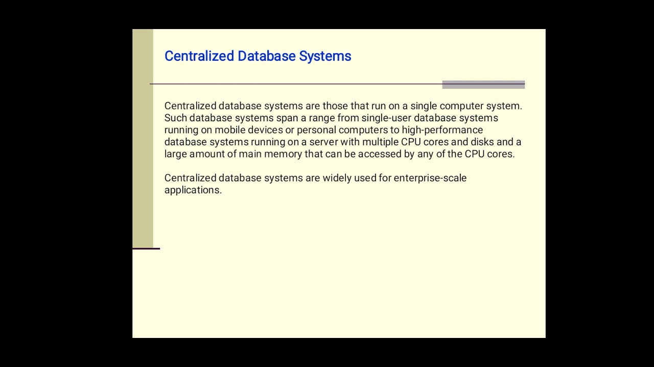 DBMS- Database Management Systems-TE CSE-IT- Centralised Dabase System ...