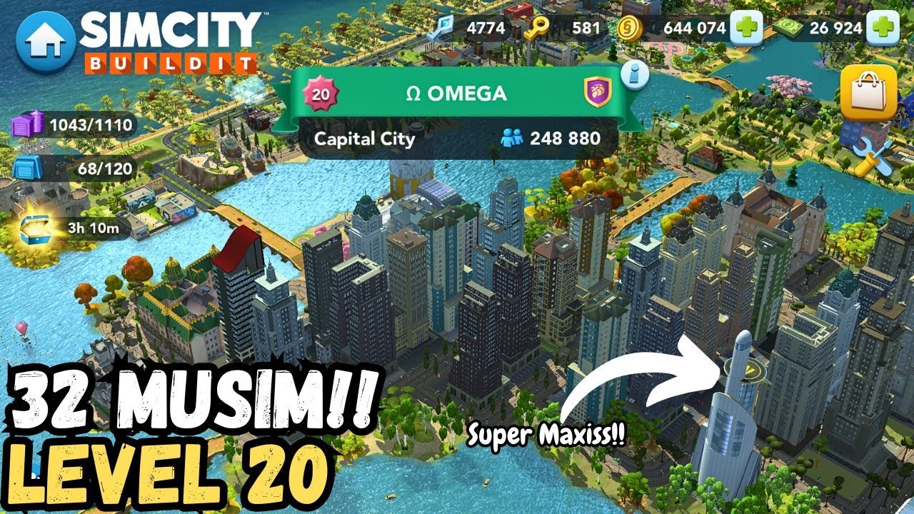 SEPUH SIMCITY!! | REVIEW KOTA LEVEL 20 DENGAN TOTAL MUSIM 32!! - YouTube