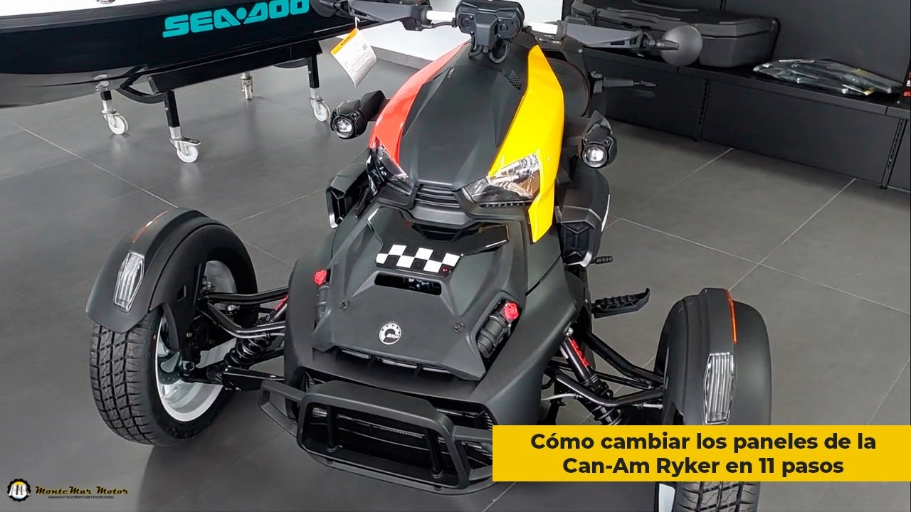 🔵🟡🔴 Cómo cambiar los paneles de la Ryker | Paneles Can-Am Ryker ...
