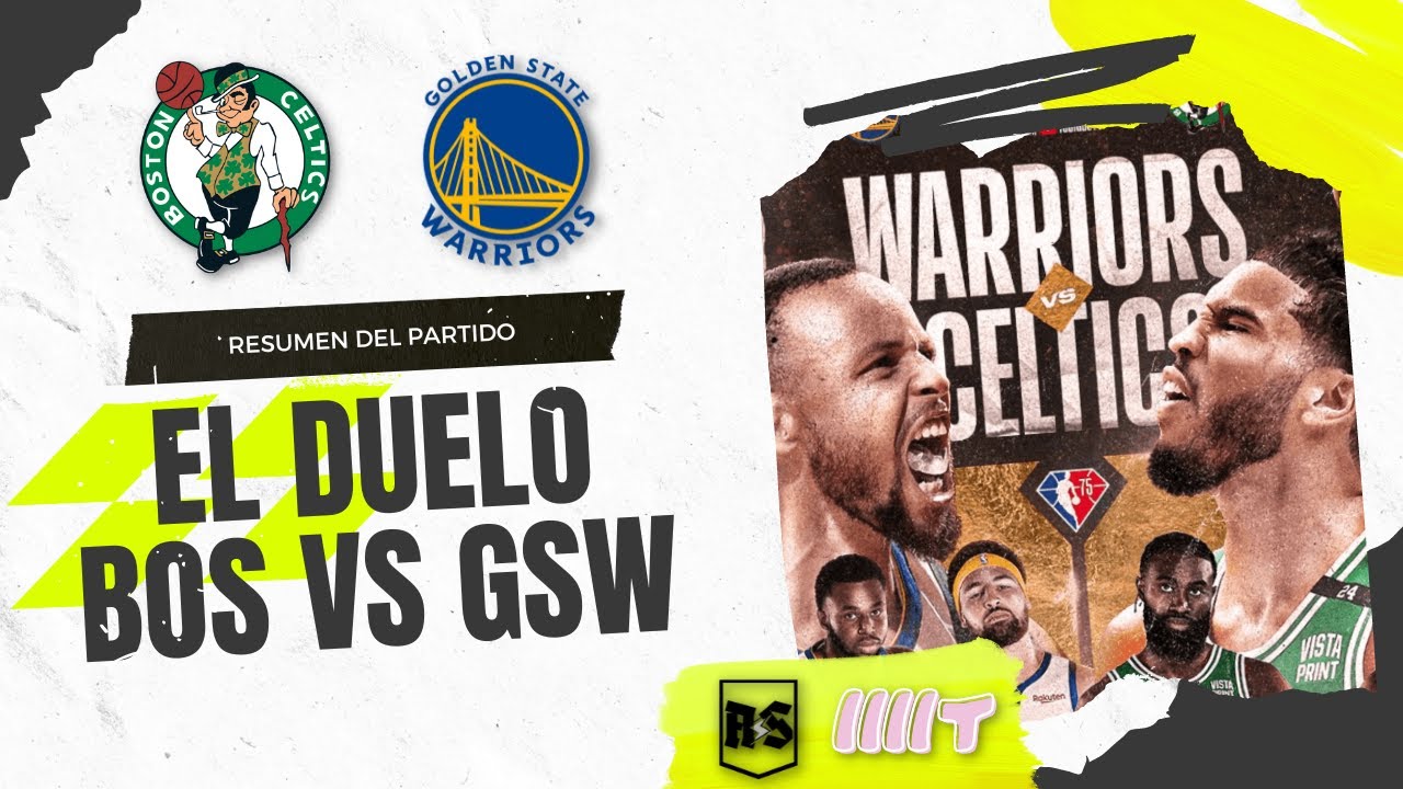 DRAMATICO REMATCH DE LAS FINALES DE LA NBA 🍀vs⚡ 19.1.23 BOS VS GSW ...
