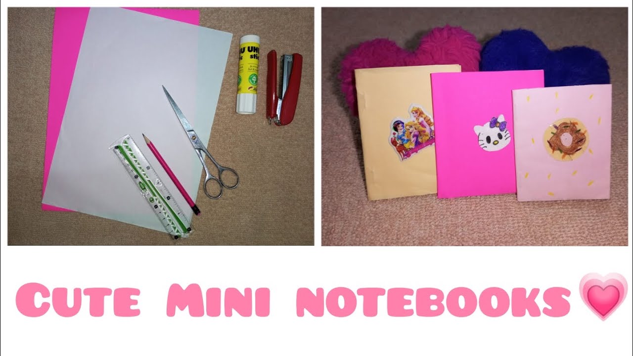 How To Make Cute Mini Notebooks 🤩💗 - YouTube