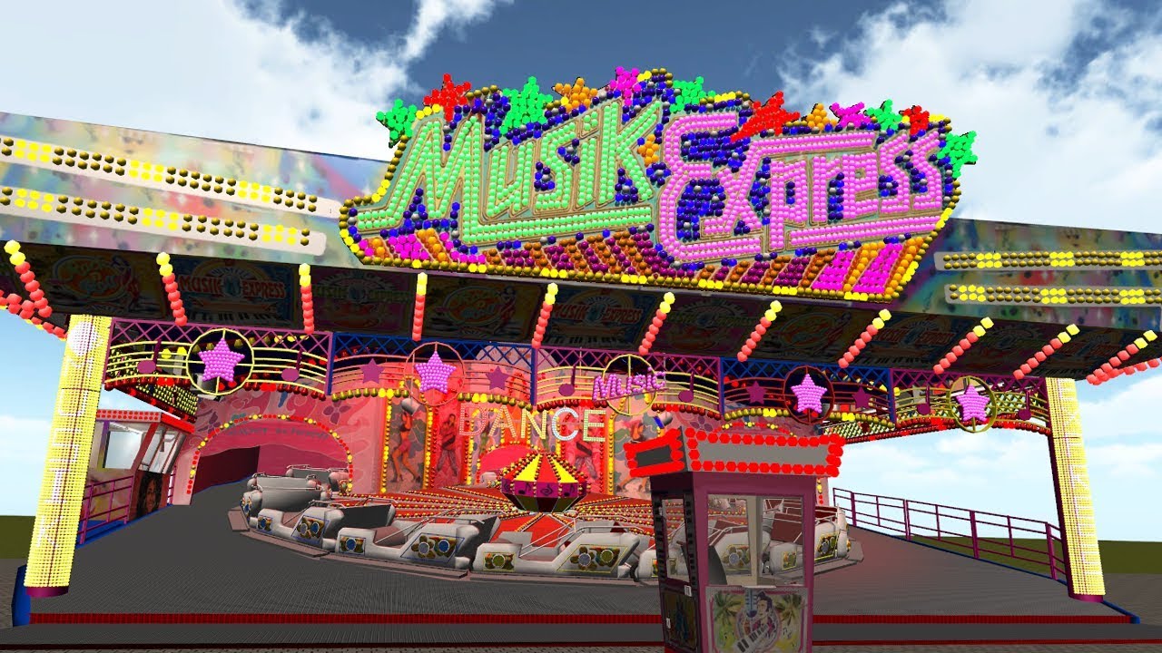 Musik Express Simulation von Fairground Rides - YouTube