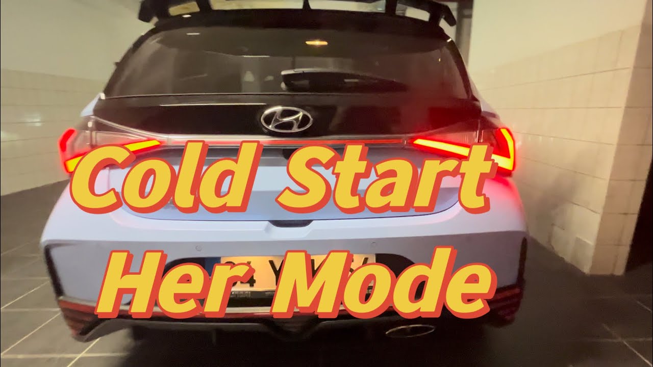 Hyundai İ20N Cold Start All Mode Kapalı Otopark ta N Mode, Normal Mode ...