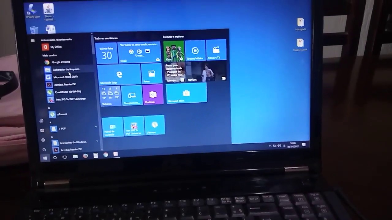Como escanear documentos pro computador - EPSON XP 214 - YouTube