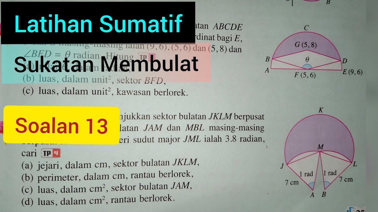 F5 C1 | SUKATAN MEMBULAT | Addmaths Circular Measure ️| LATIHAN SUMATIF ...