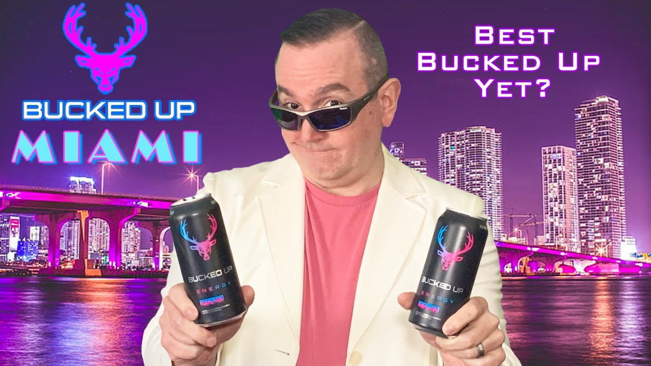 Bucked Up Miami Energy Drink Review; Newest Bucked up flavor Miami! The ...