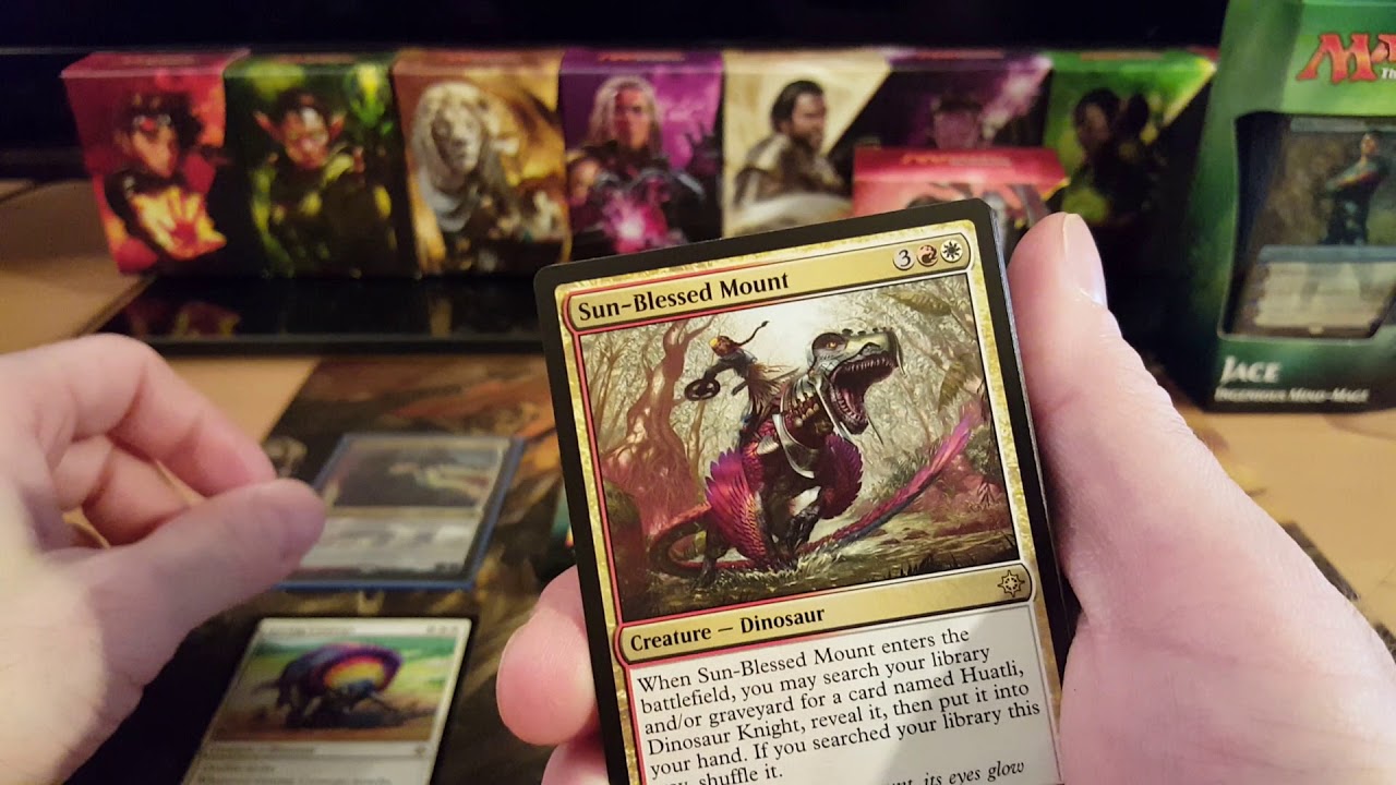 MTG Huatli, Dinosaur Knight Planeswalker Deck Check!!! - YouTube