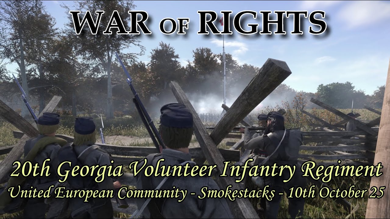 WAR OF RIGHTS - AMERICAN CIVIL WAR - 20TH GEORGIA - UNITED EUROPEAN ...