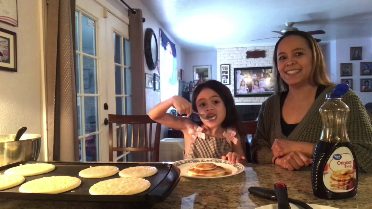Pancakes Recipe And Cooking With Kayla, a little chef in training ...